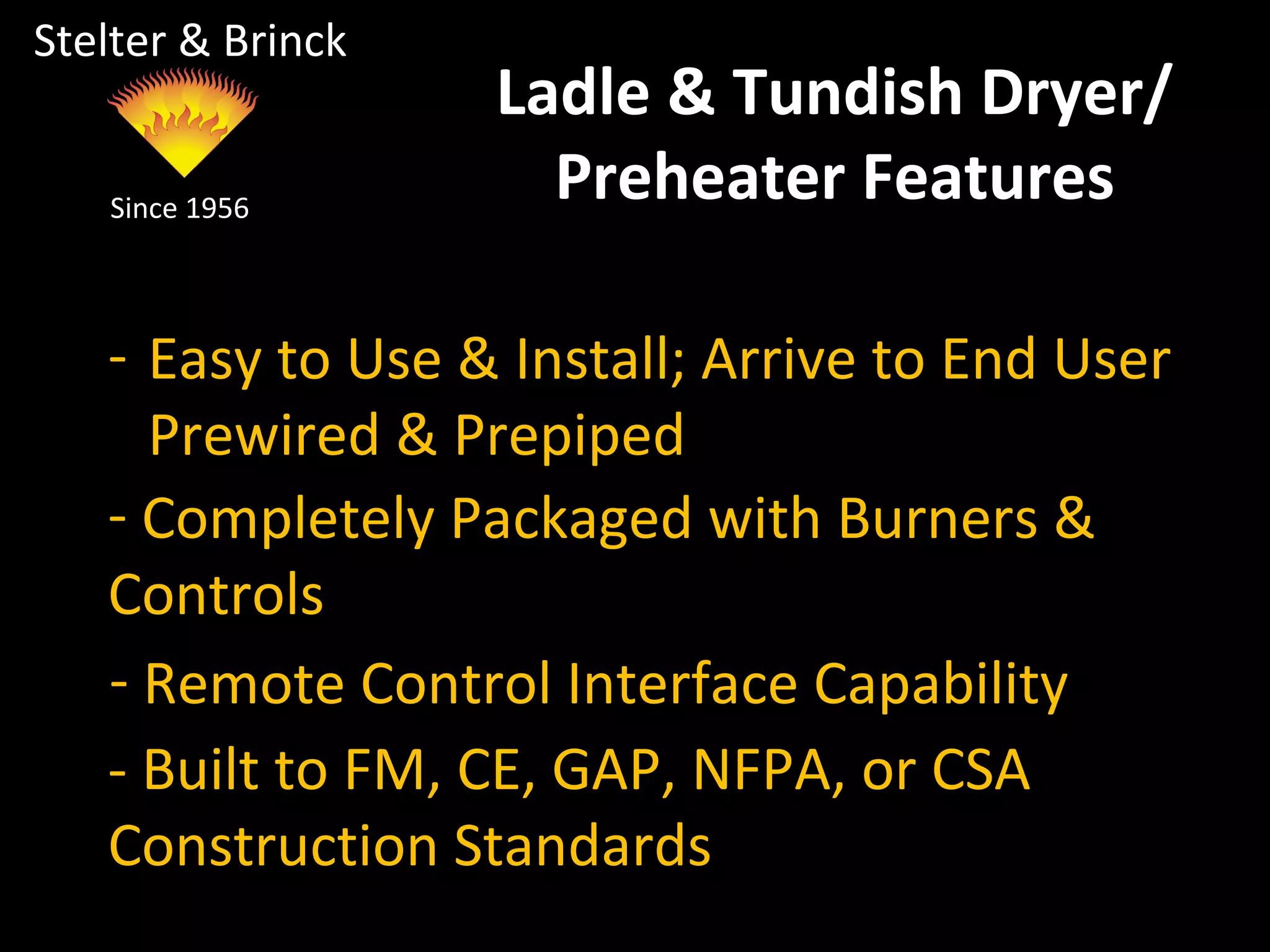 Ladle & tundish dryers & preheaters | PPT | Home Appliances | Home & Garden