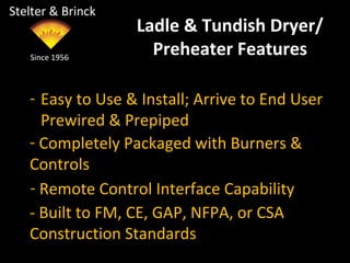 Ladle & tundish dryers & preheaters | PPT