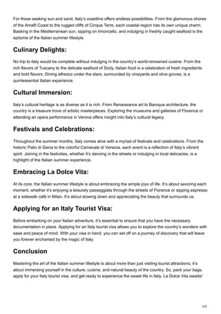 La Dolce Vita Mastering the Art of the Italian Summer Lifestyle.pdf