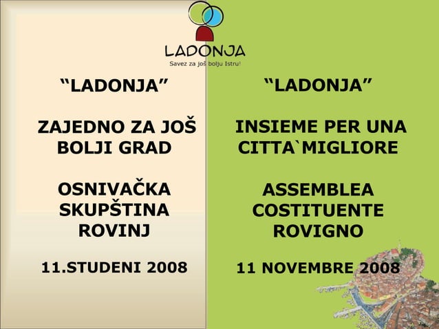 Ladonja Rovinj 11.11. 2008. | PPT