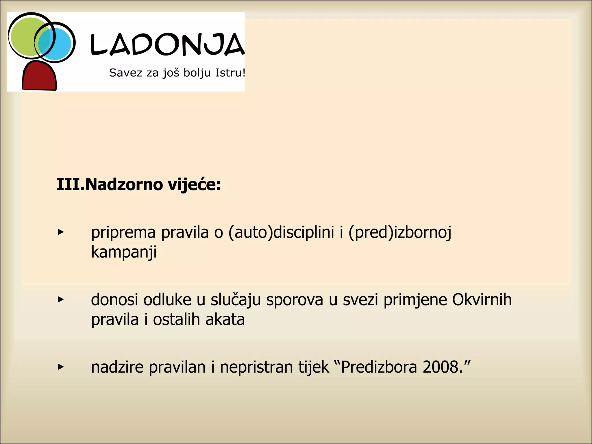 Ladonja Predizbor | PPT