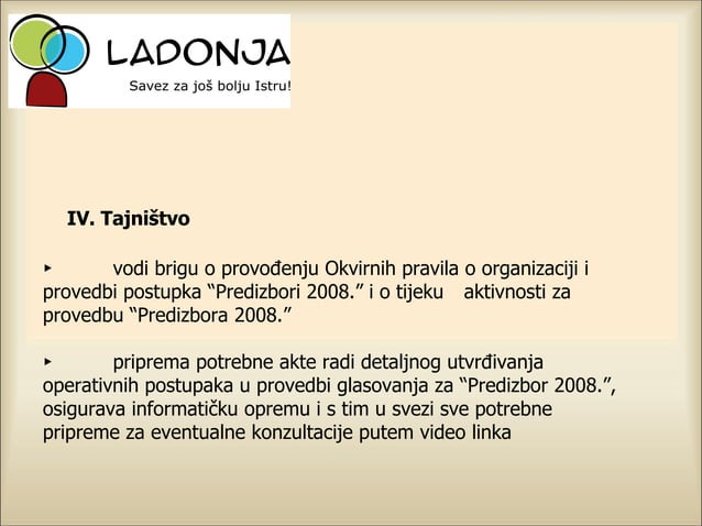 Ladonja Predizbor | PPT