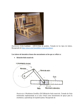 Telar de lanzadera- Tejido plano | PDF
