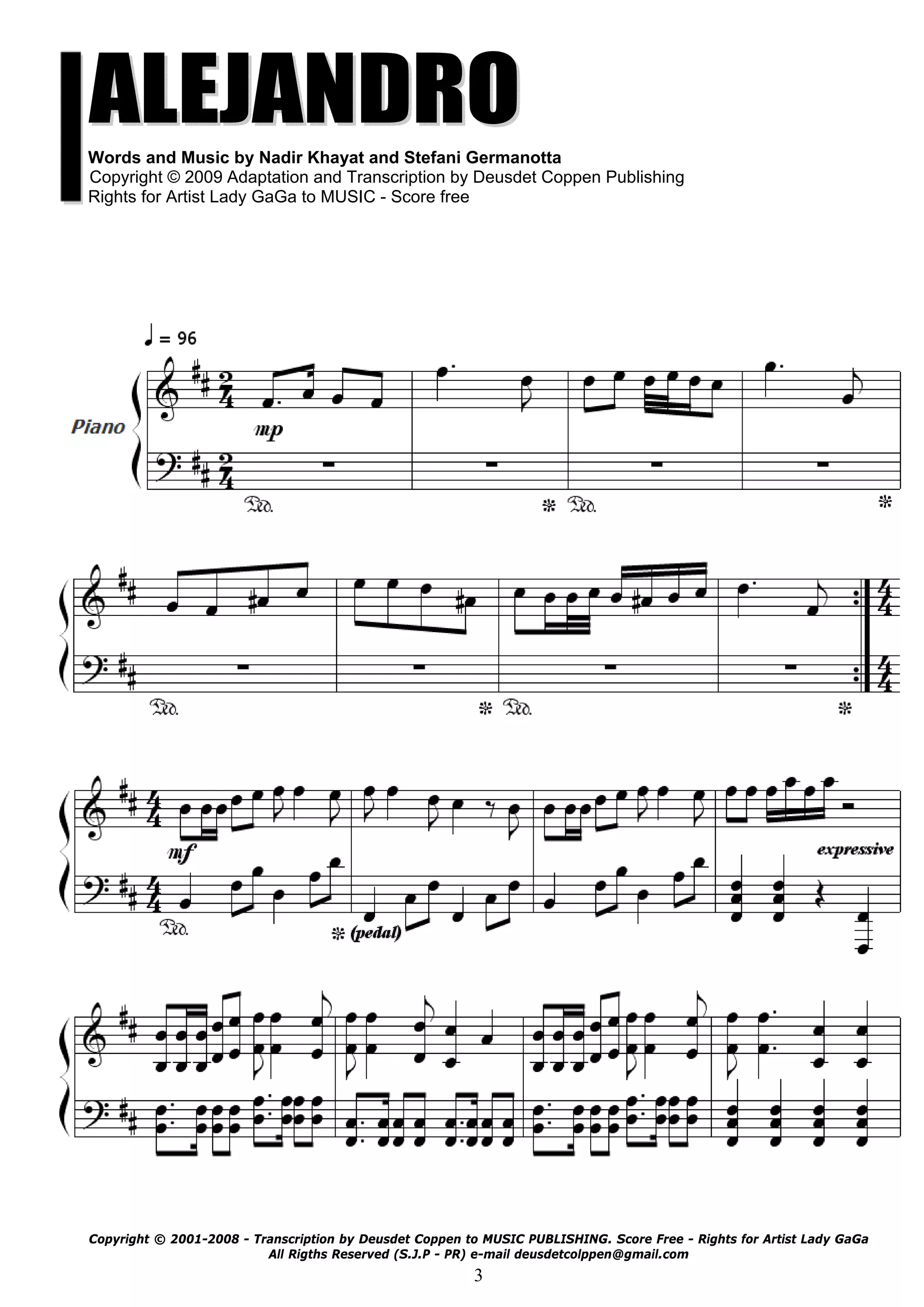 Lady gaga-alejandro | PDF