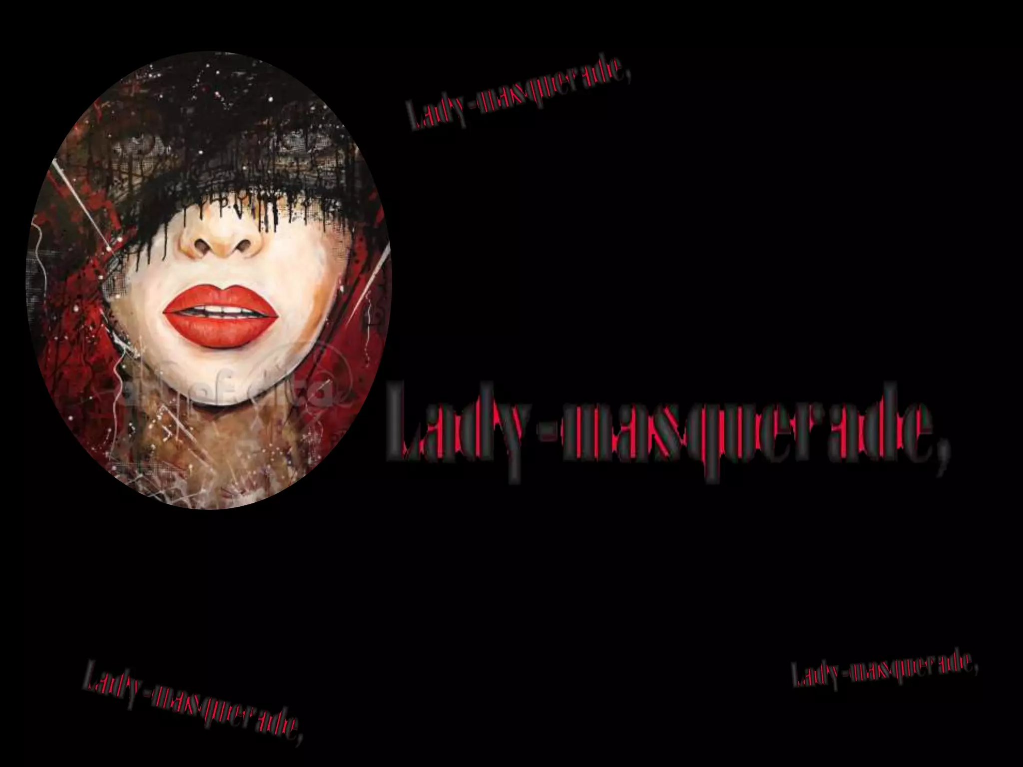 Lady - masquerade, A Love for Fashion:Dita Omuri Art. | PPT