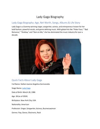 Lady Gaga Life Biography The Celeb Post.pdf