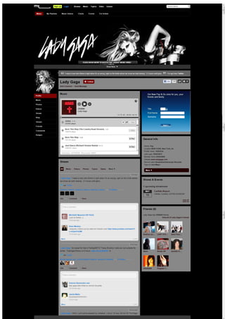 Lady Gaga MySpace | PDF