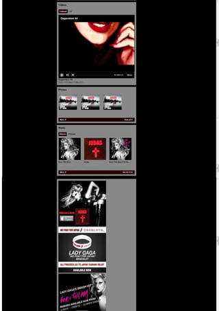 Lady Gaga MySpace | PDF