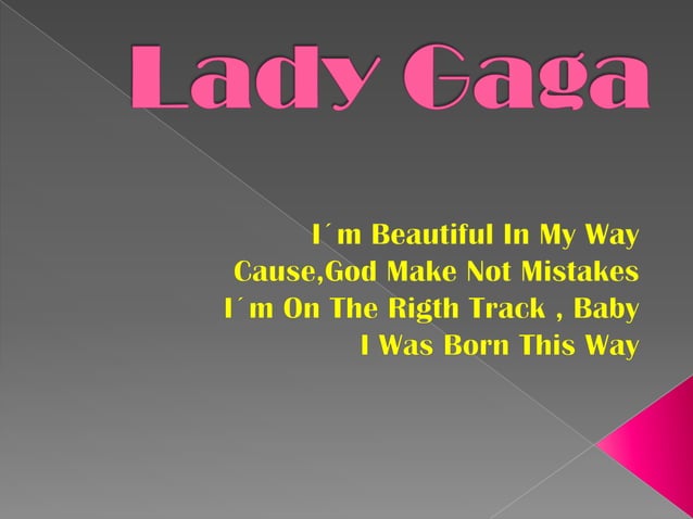 Lady Gaga Power Point | PPTX