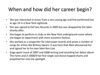 Lady Gaga profile | PPT