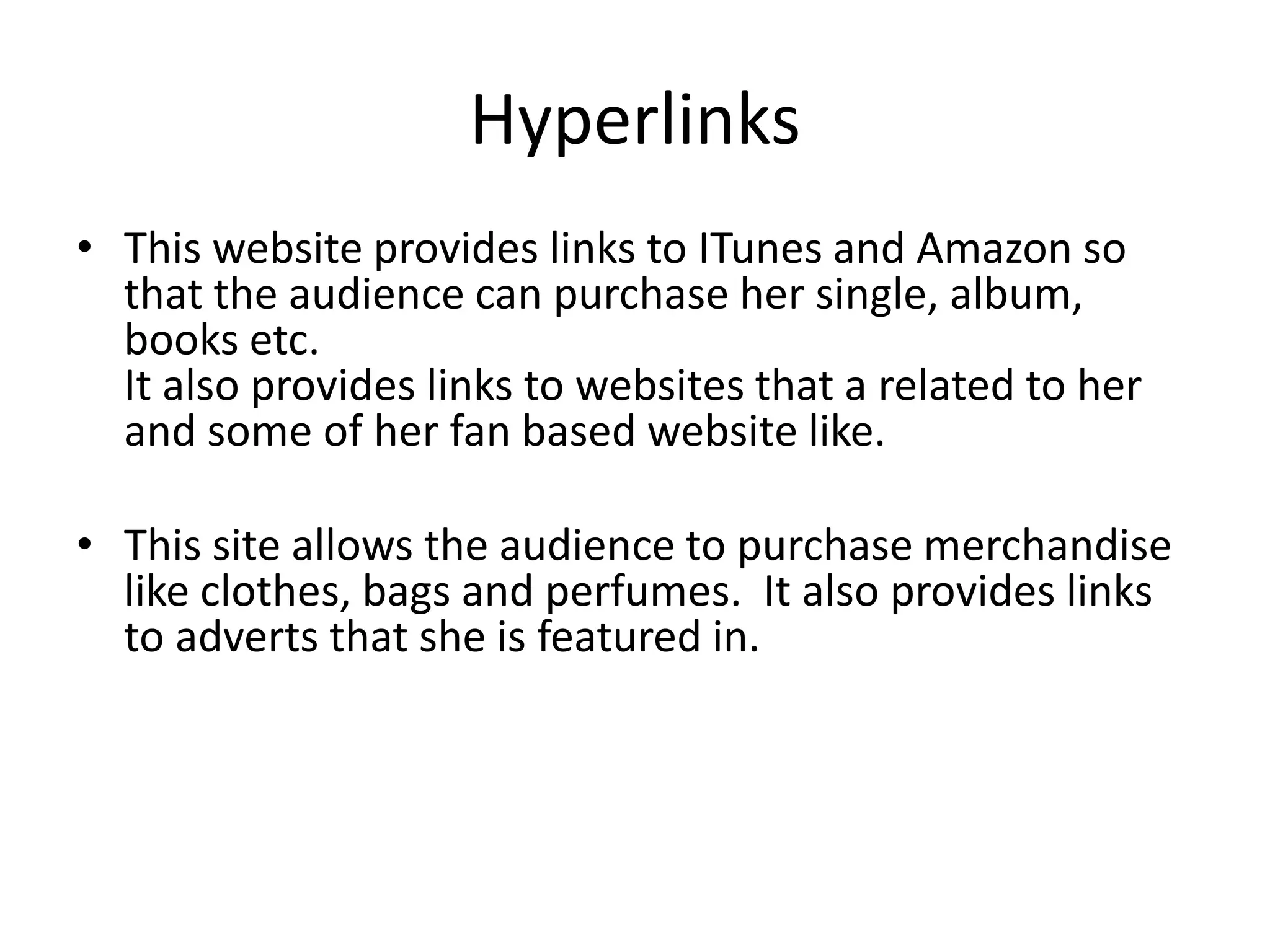 Lady gaga website analysis | PPTX
