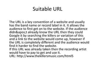 Lady gaga website analysis | PPTX