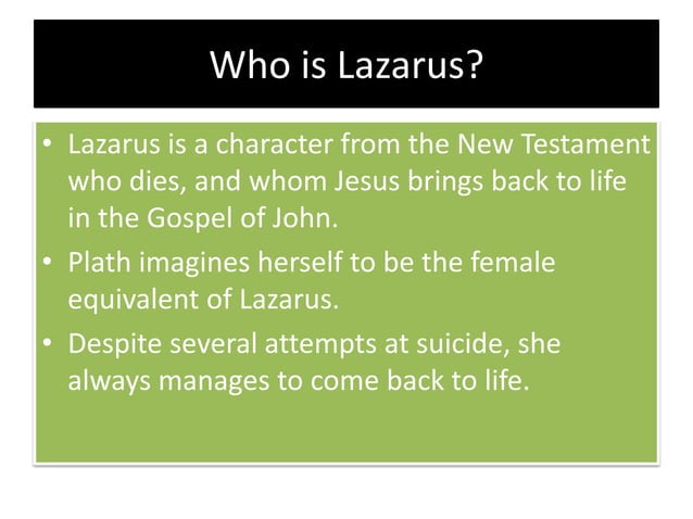 Exploring the Depths of 'Lady Lazarus' by Sylvia Plath | PDF ...