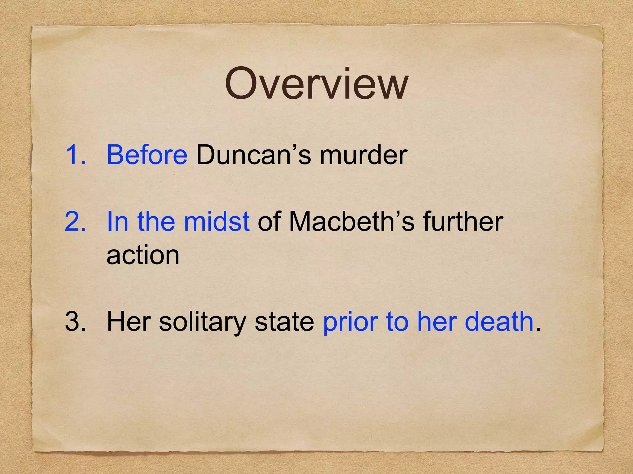 The 3 Stages of Lady Macbeth | PPT