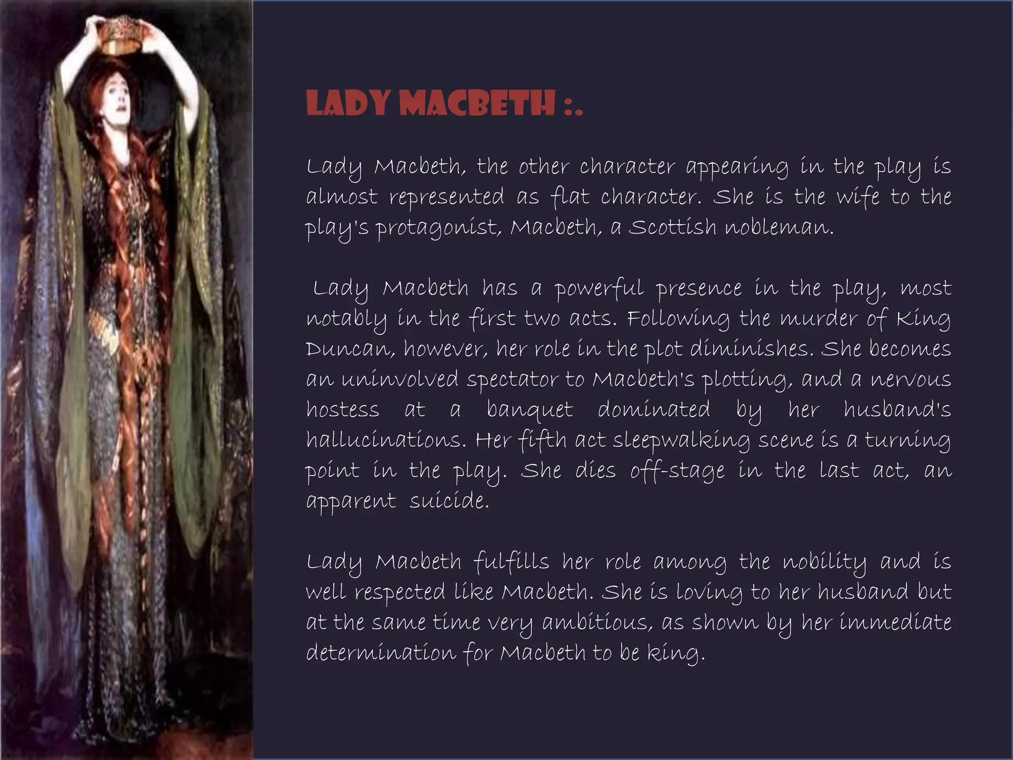 Lady macbeth's character by shahad | PDF