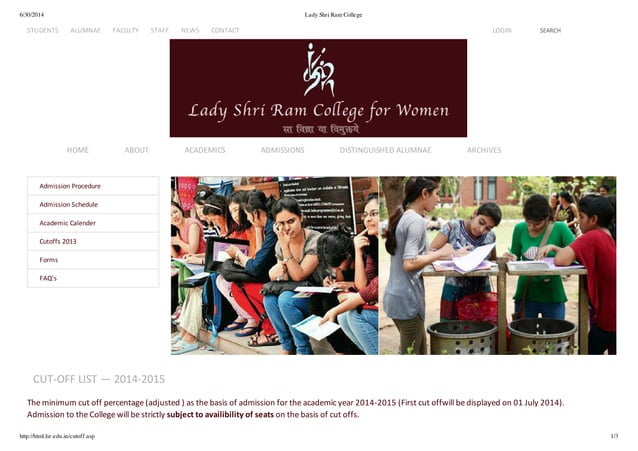 Lady Shri Ram College | PPT