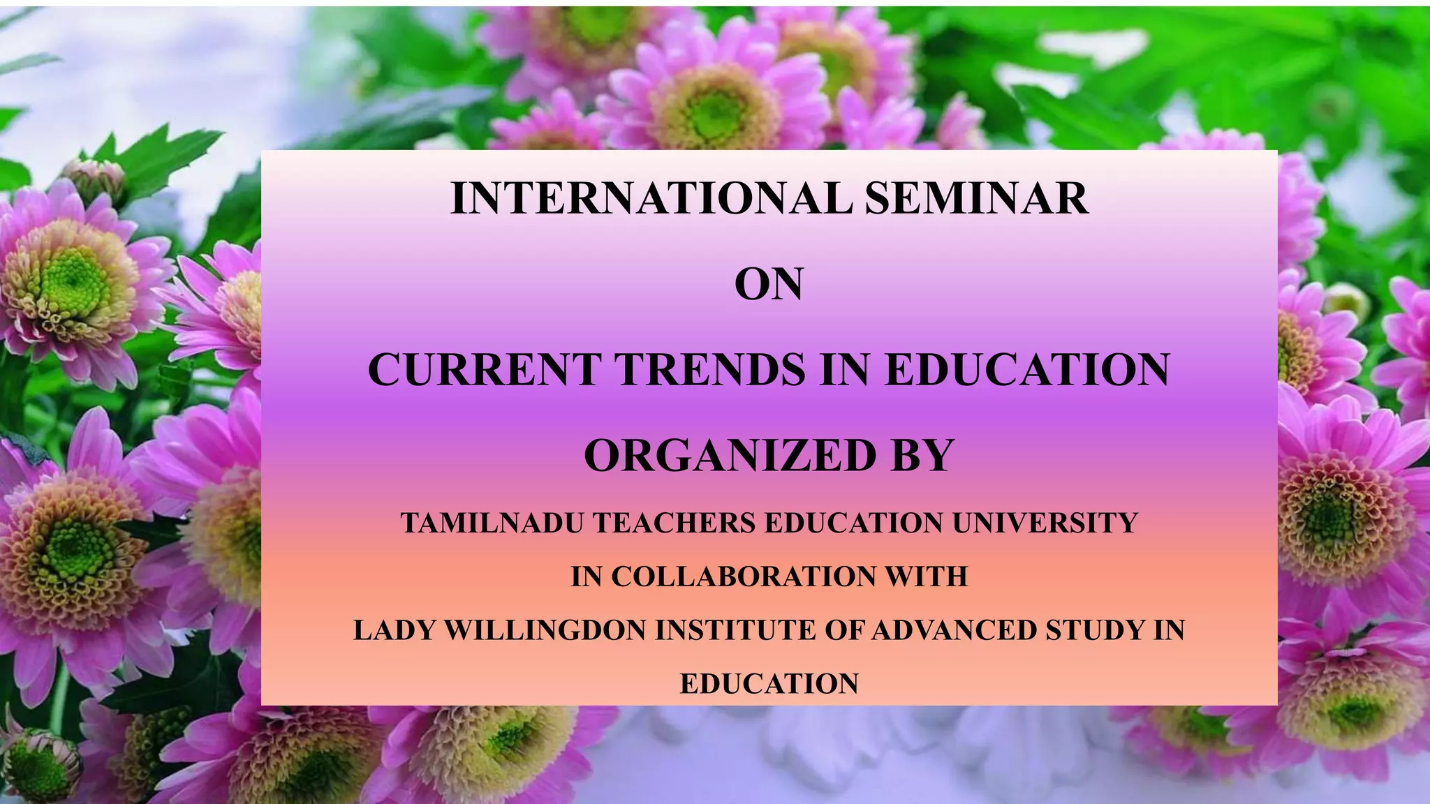 Current trends in Education | PPTX