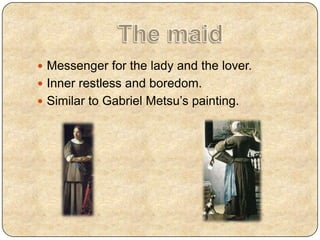 Lady writing a letter with her maid | PPTX | Design | Fine Art