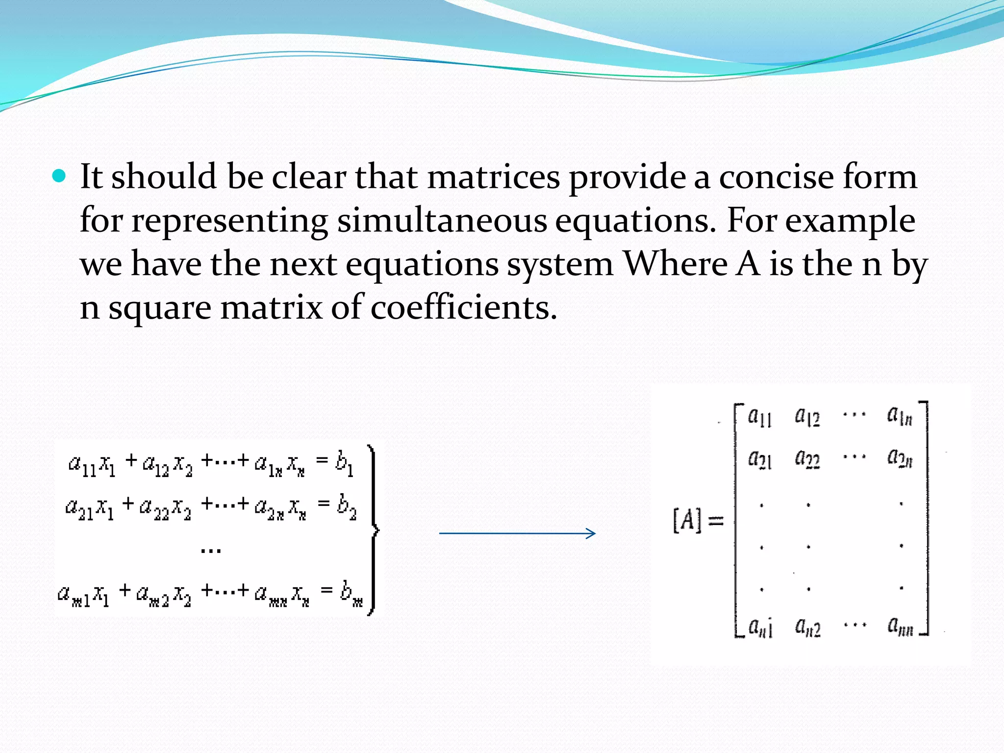 LINEAR ALGEBRAIC ECUATIONS | PPTX