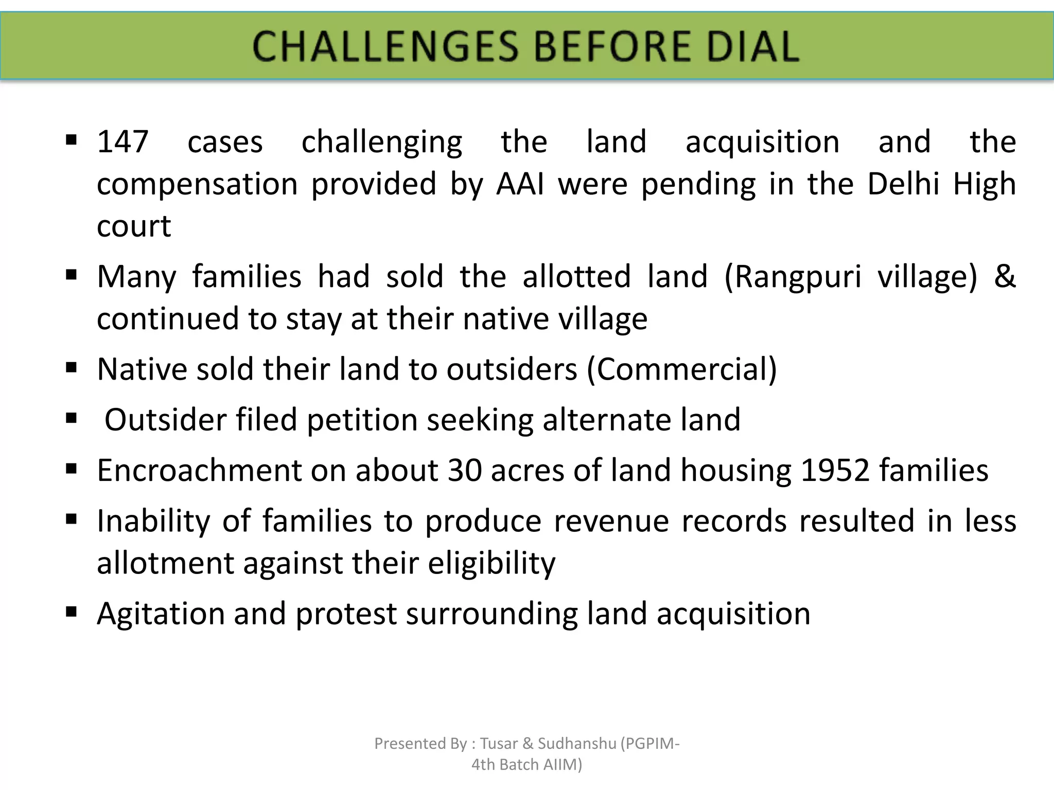 LAND ACQUISITION BY NHAI | PPTX