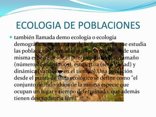 ECOLOGÍA. | PPTX