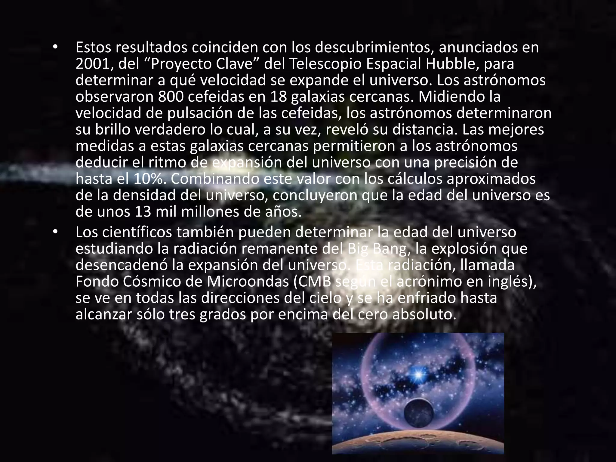 La edad del universo | PPT