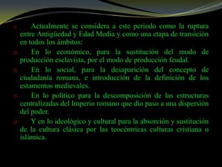 La edad media, presentación blog. | PPTX