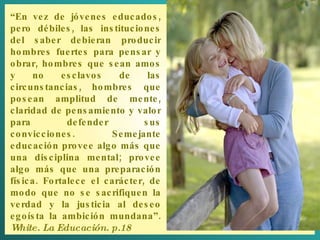 La educación del carácter | PPT