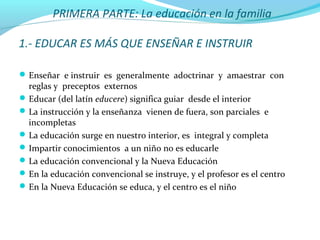 La educación hijos | PPT