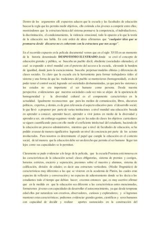La educación prohibida | DOCX