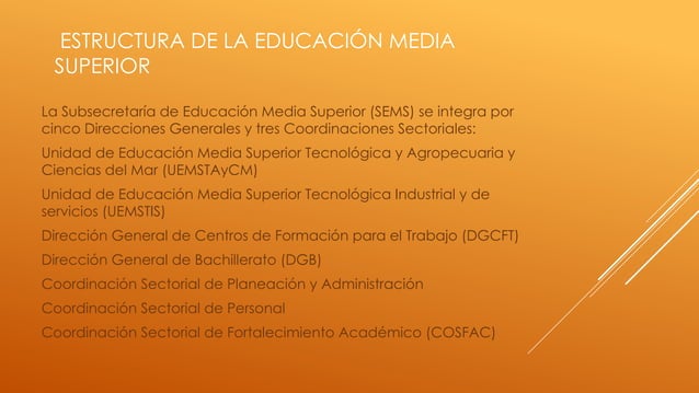 La Educacion Media Superior en México... | PPT
