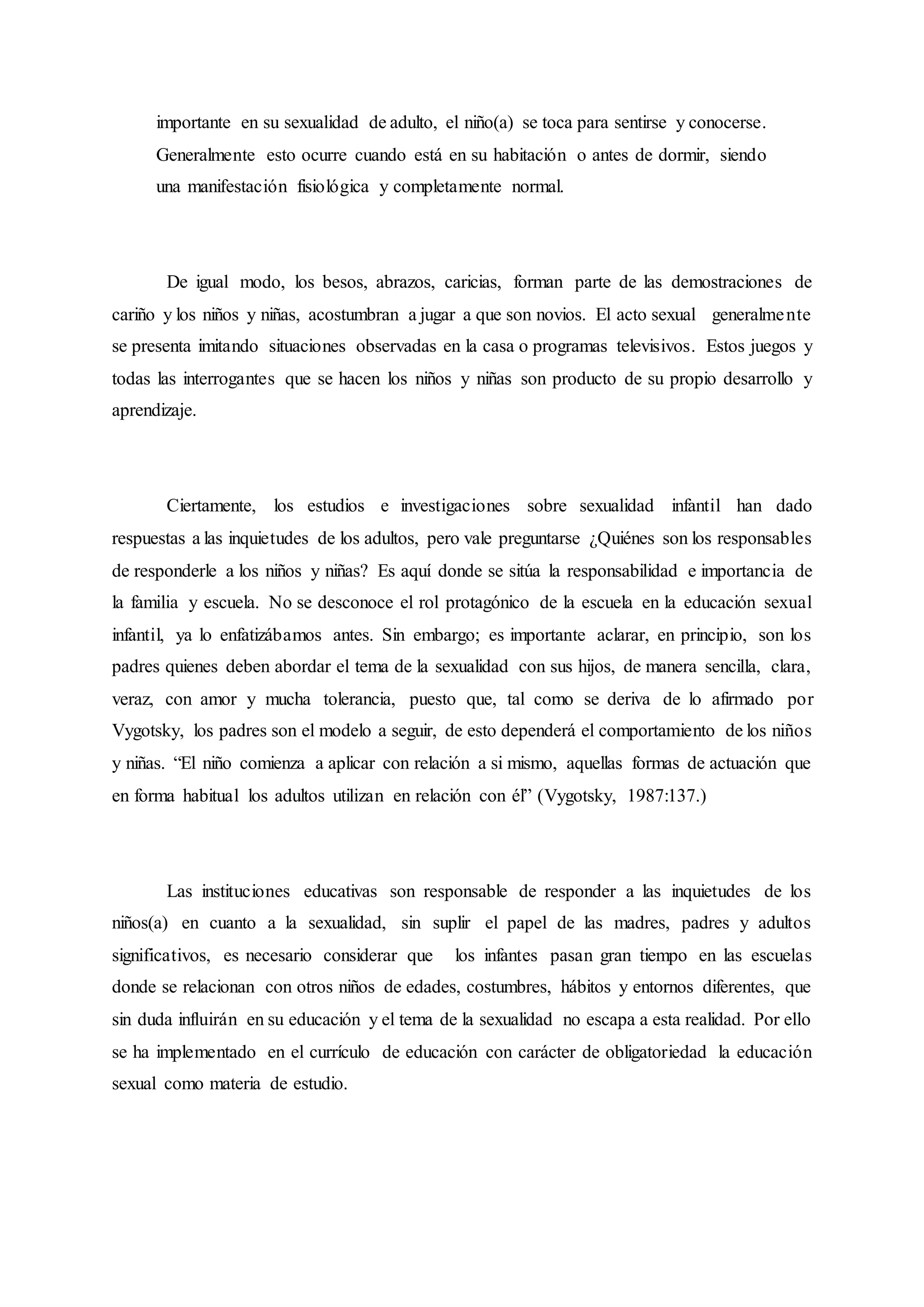 La Educacion Sexual En La Edad Preescolar Pdf 