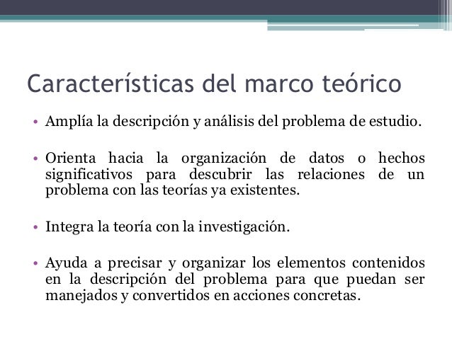 La Elaboración Del Marco Teórico