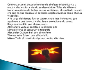 La Electricidad | PPT