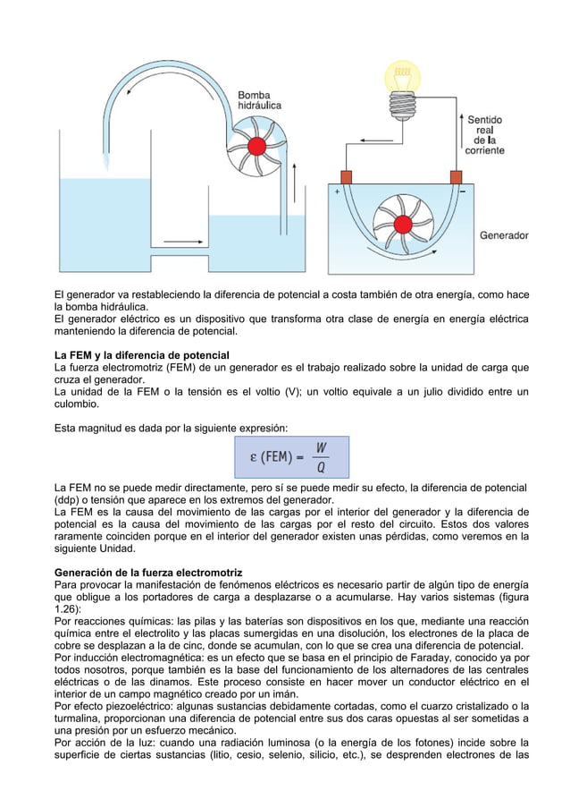 La electricidad y el circuito electrico | PDF