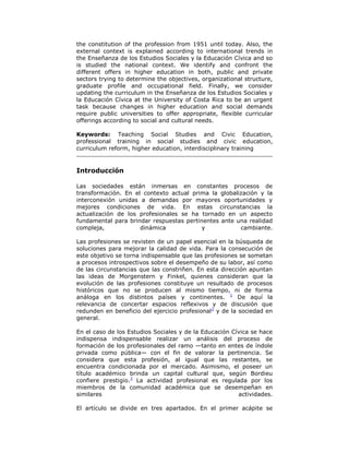 La enseñanza de los estudios sociales | DOCX