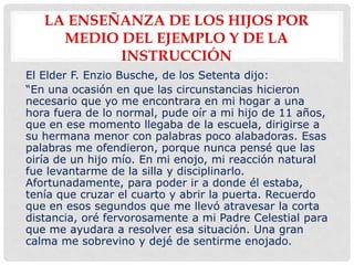 La enseñanza de los hijos por el ejemplo | PPTX