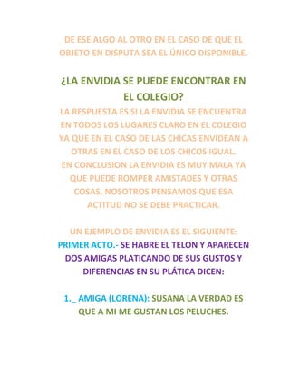 L a envidia | PDF