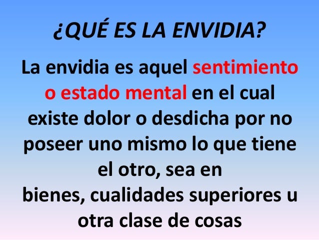 La envidia