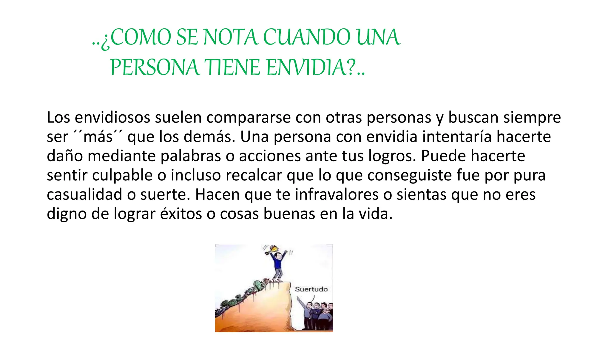 la envidia en ambientes escolares del colegio | PPTX
