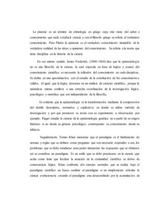 La episteme | DOCX
