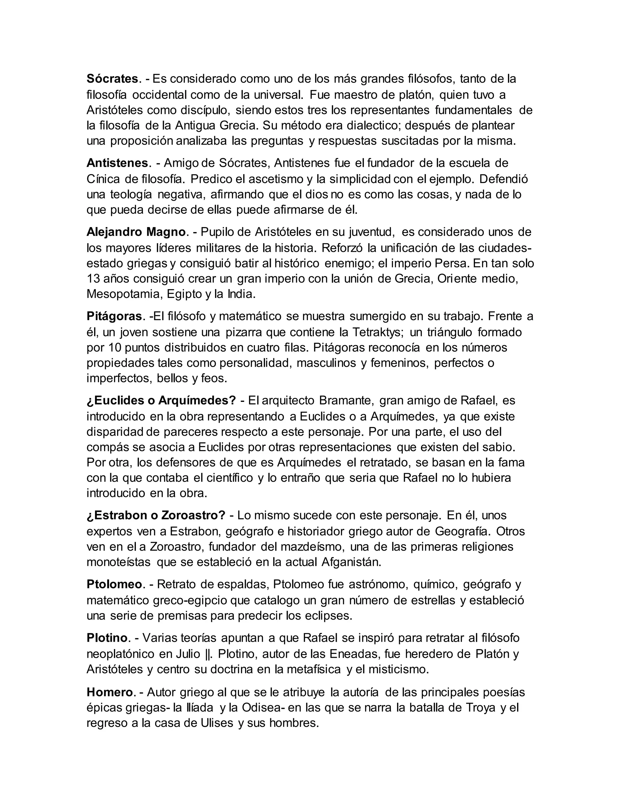 La escuela de atenas | DOCX | Religion & Spirituality