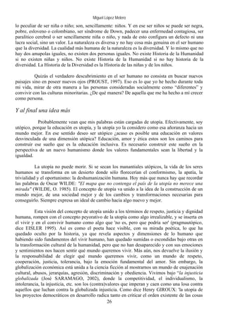 La escuela inclusiva miguel lopez melero | PDF