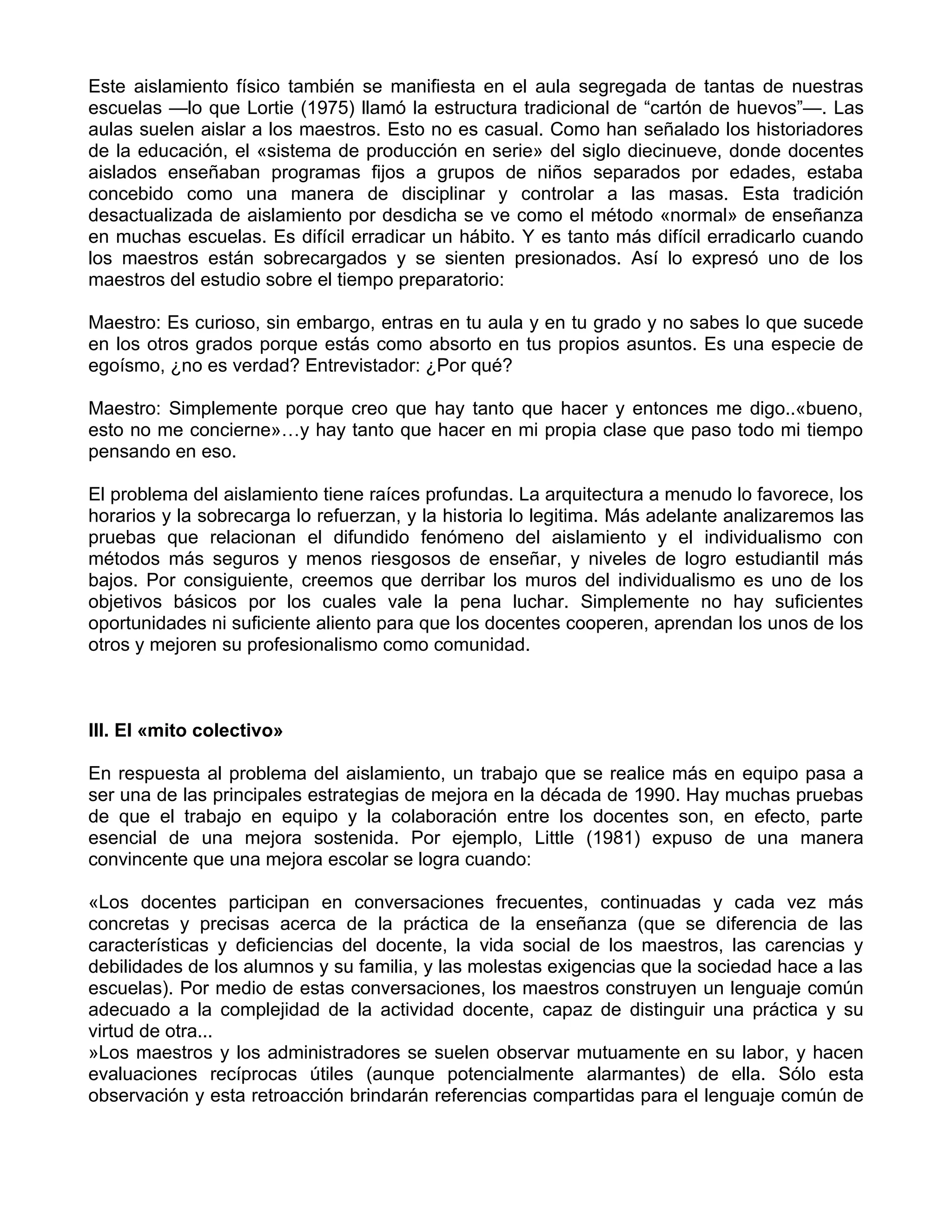 La escuela que queremos, Michael Fullan | PDF