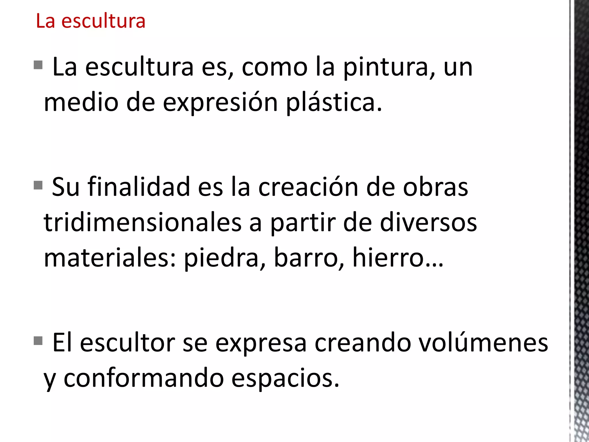 La escultura | PPT