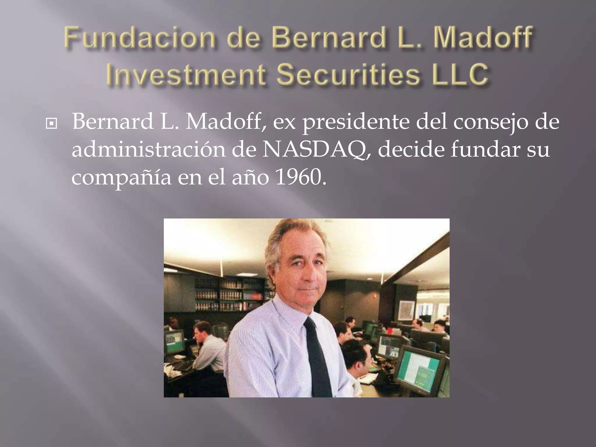 La estafa de madoff y el esquema ponzi | PPTX