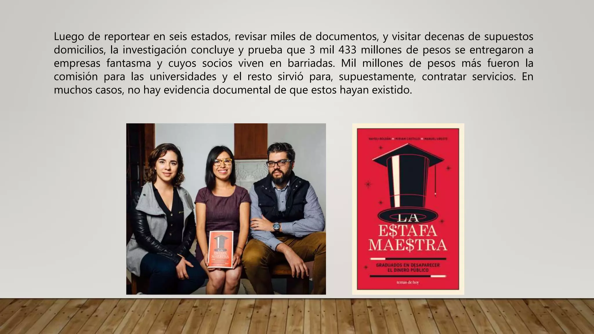La estafa maestra | PPTX