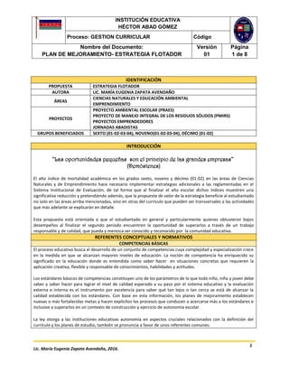 La estrategia flotador | PDF