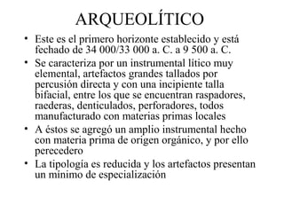 La etapa lítica | PPT
