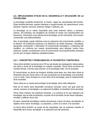 La etica en la ciencia y la tecnologia | DOCX